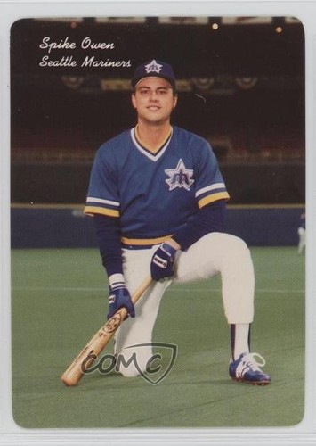 1986 Mother's Cookies Seattle Mariners Stadium Giveaway Spike Owen #20 ...