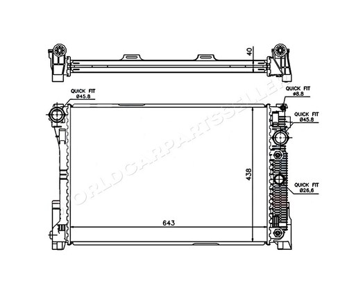 Radiator For MERCEDES CLS C218 C W204 E W212 GLK X204 2045000603 | eBay
