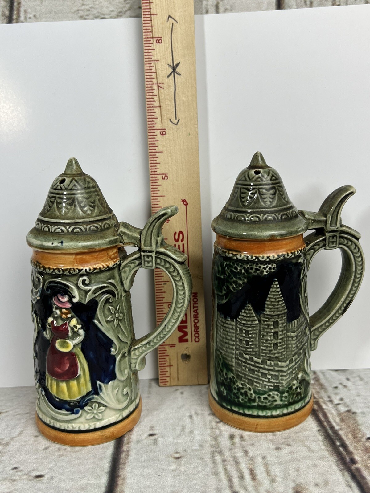 VINTAGE BEER STEIN SALT and PEPPER Shakers Germany Theme | eBay