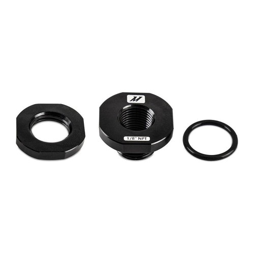 Mishimoto 1/8in NPT CNC-Machined Nozzle Mount Adapter - Black ...