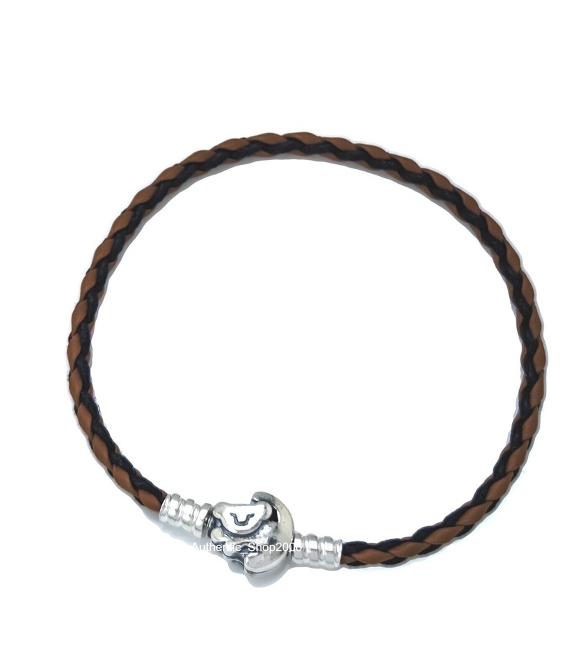 New 100% PANDORA Disney The Lion King Clasp Braided Leather Bracelet ...