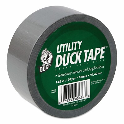 Duck Basic Strength Duct Tape 5.5mil 1.88" x 30yd 3" Core Silver ...
