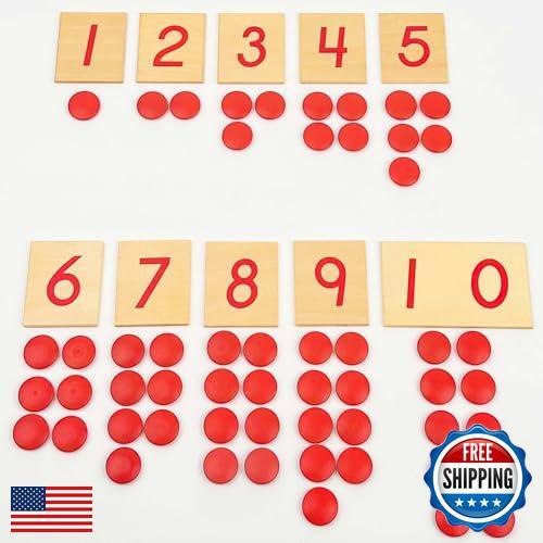 Hidoggy Montessori Cards and Counters Math Games Early Education ...