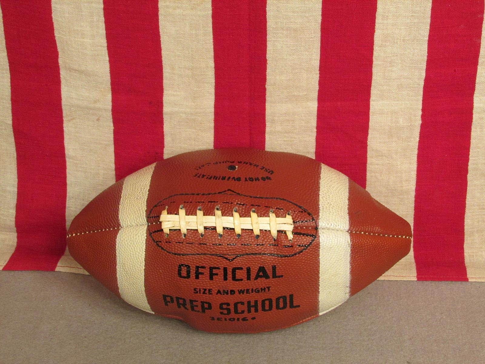 Vintage Prep School Leather Official Football w/ Laces 3E1016 Model ...