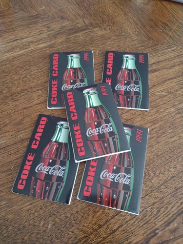 LOT OF 5 Vintage Coke Card 1999 Coca Cola Rewards Card In Sleeve CARDS ...