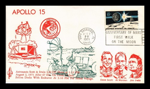 Dr Jim Stamps US Apollo 15 Space Mission Cape Canaveral 1971 Orbit ...