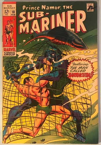 Sub-Mariner 10 Fine 1969 Marvel 1st Full App. of Karthon Captain ...