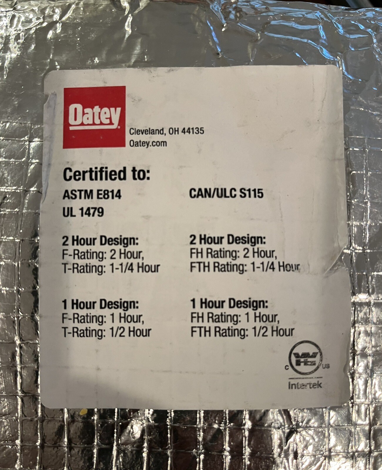 Oatey 38478 Fire Rated Washing Machine Outlet Box With Hammer Stops & 1 ...