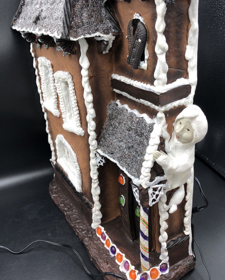 2008 Traditions by Byers' Choice Lighted Haunted Gingerbread Halloween ...