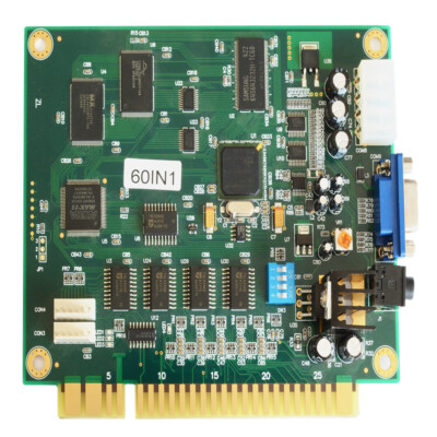 60in1 Arcade Game PCB Board Multifunctional Video Game Board with VGA ...