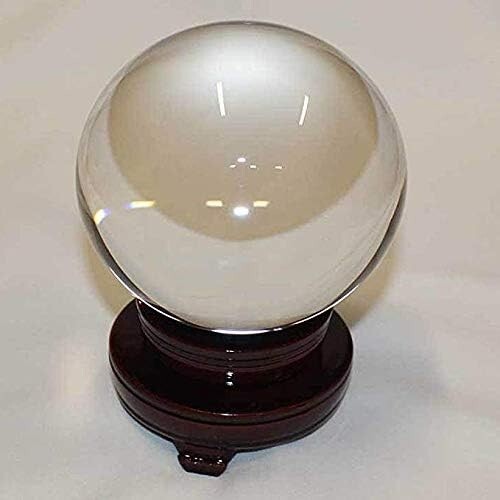 250mm(10 inch) HugeClear Divination Crystal Ball Meditation Glass ...