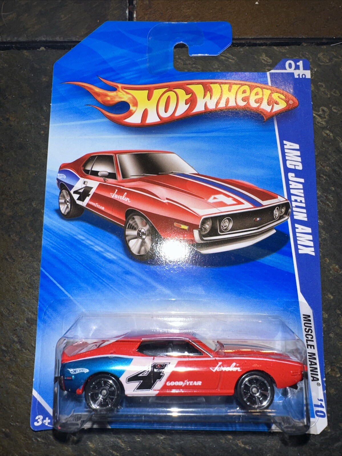 Hot Wheels AMC Javelin AMX Red Muscle Mania 1/10 2010 | eBay