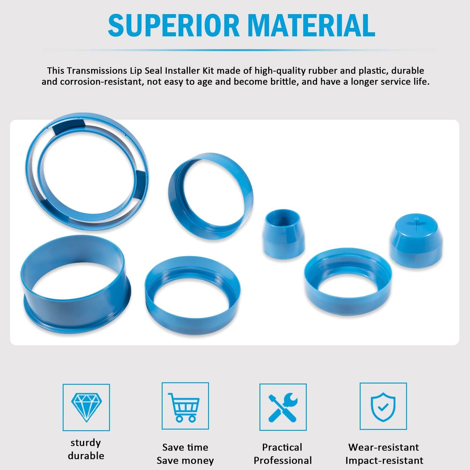 Transmissions Tool Lip Seal Installer Protector Kit for Ford AOD AODE ...