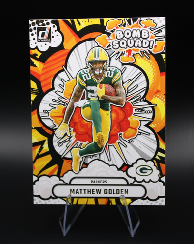 🔥Matthew Golden🔥 Rookie #BS-MGN Bomb Squad 2025 Donruss Football-GB ...