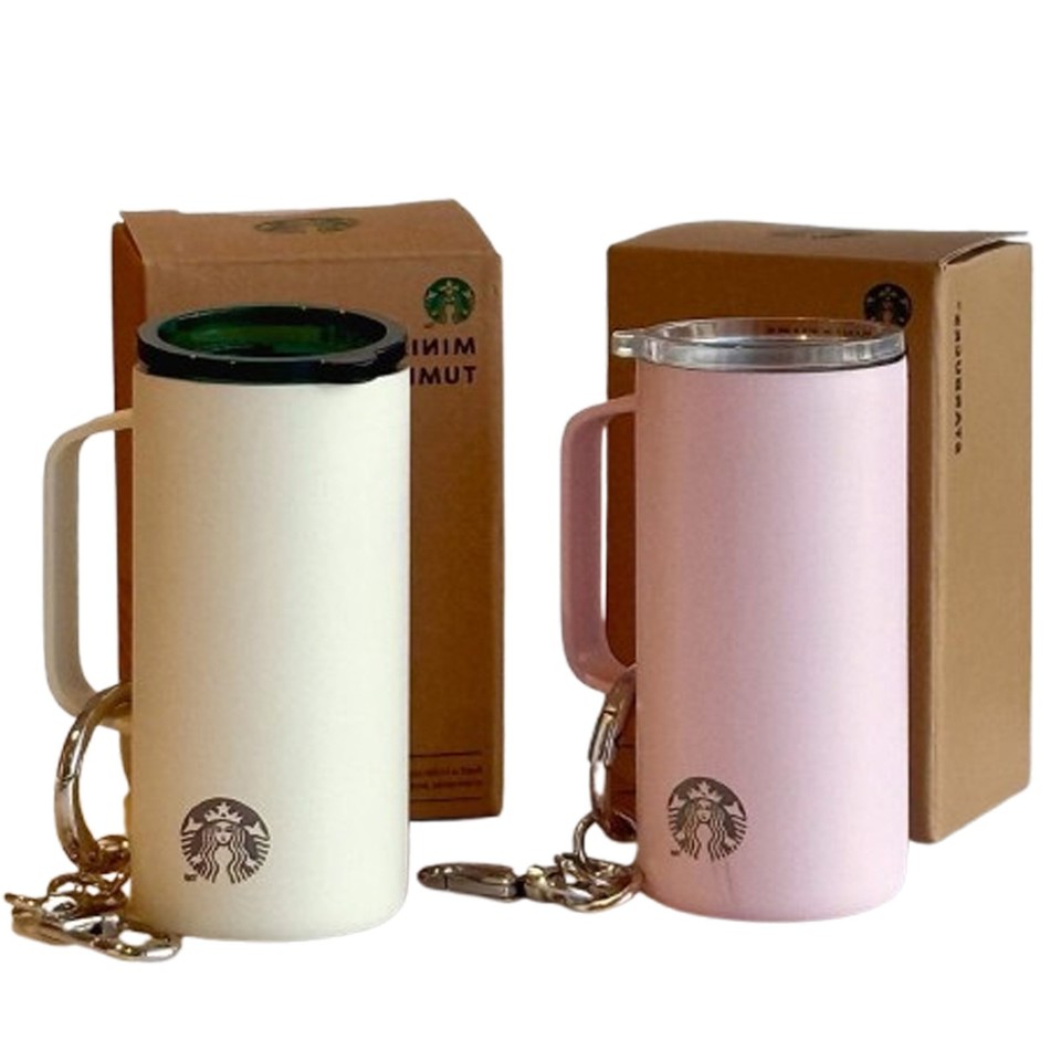 Starbucks Miniature Tumbler Key RING Cute CUP Keychain Fashion Bag ...