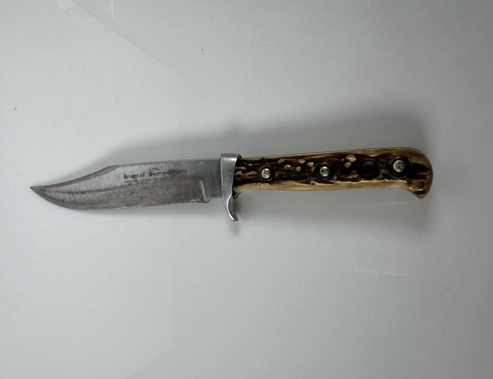 PUMA KNIFE ~ 6396 BOWIE Stag Handle With Leather Case | eBay