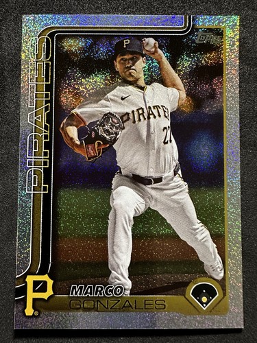 2025 Topps Series 1 Marco Gonzales Sandglitter Foil Pittsburgh Pirates ...