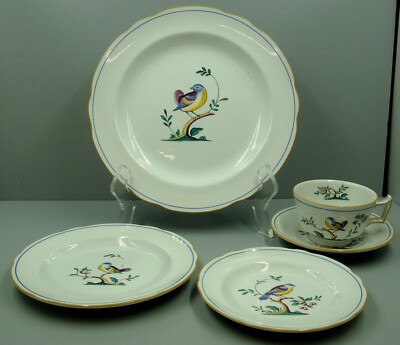 Spode Queen's Bird Imperial CREAM BODY 5-Piece PLACE SETTING | eBay