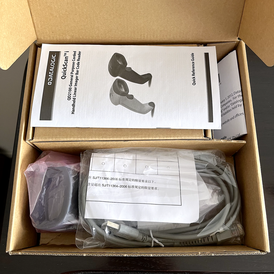 Datalogic QD2100 Lecteur de code-barres filaire USB 1D avec support de ...