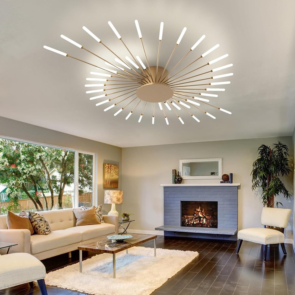 Living Room Ceiling Lamp,Modern LED Ceiling Light for Living Room ...