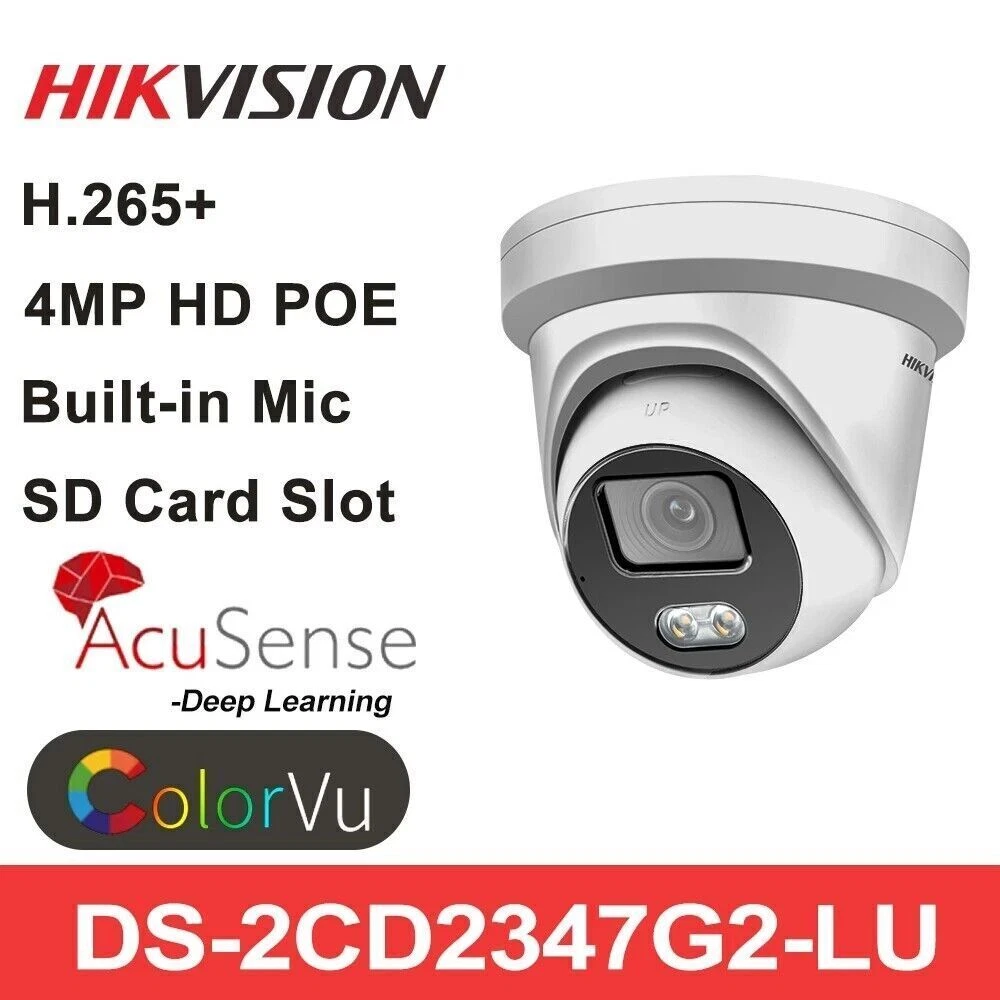 Hikvision DS-2CD2347G2-LU 4MP ColorVu Fixed Turret Network, 58% OFF