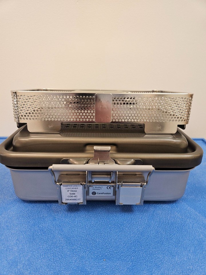 V. Mueller Genesis CD0-4C 12"x 8"x4" Solid Sterilization Container ...