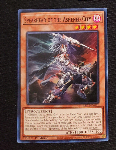 Yu-Gi-Oh! Spearhead of the Ashened City LEDE-EN091 - Super Rare - 1st ...
