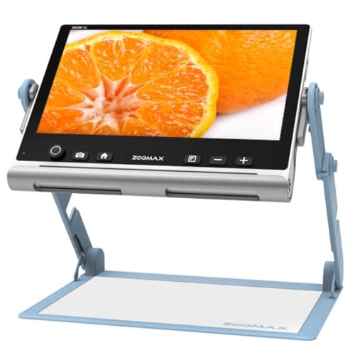Zoomax Snow 12" Foldable Portable Video Magnifier OCR Reader for Low ...