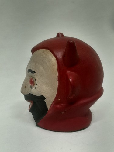 Vintage 1950s Devil Satan Chalkware Handpainted Paper Weight Decor ...