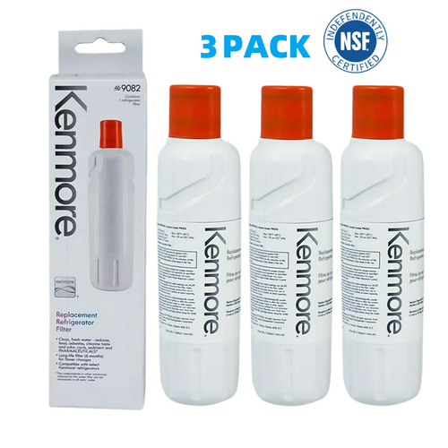3Pcs Kenmore 9082 Premium Refrigerator Filter 46-9082 - Reduces 99% ...