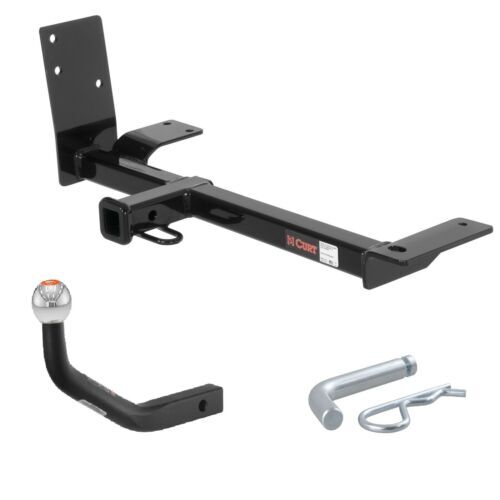 Curt Class 1 Trailer Hitch & Euro Ball Mount & Hitch Pin Groove for ...