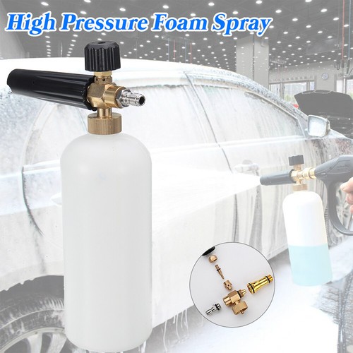 1/4" Snow Foam Washer Gun Car Wash Soap Lance Cannon Spray Pressure Jet ...