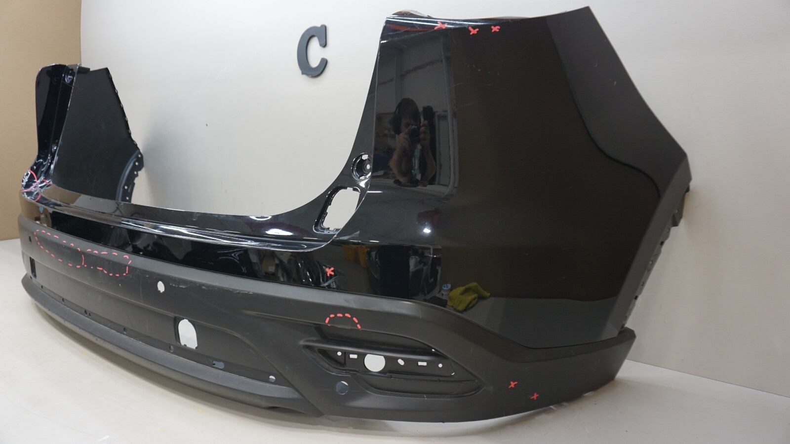 2016-2020 MAZDA CX-9 TOURING REAR BUMPER COVER W/ SENSOR HOLE OEM TK48 ...