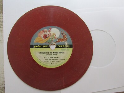 Old 78 RPM Children's Record - Peter Pan L-31 - Rudolph the Red Nosed ...