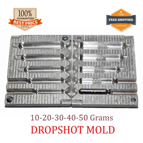 Fishing Drop Shot Mold Lead Sinker Finesse Slim Weights 5 cavity (10 ...