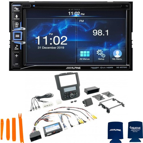Alpine Bundle- 6.5" Nav with PAC RPK4 Ch4101 2013-19 Ram Truck 8 ...