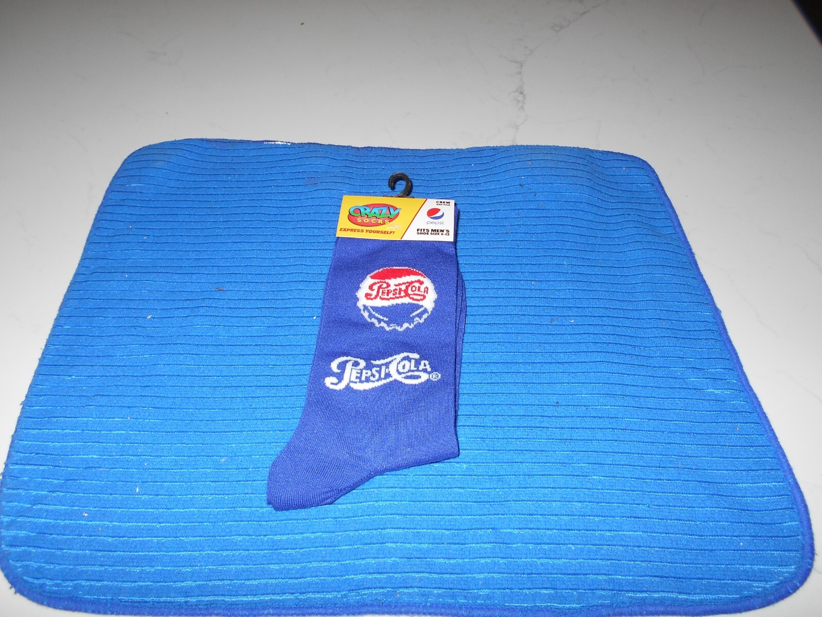 Genuine New Pepsi Cola Socks size 6-12 Mens N/MINT | eBay