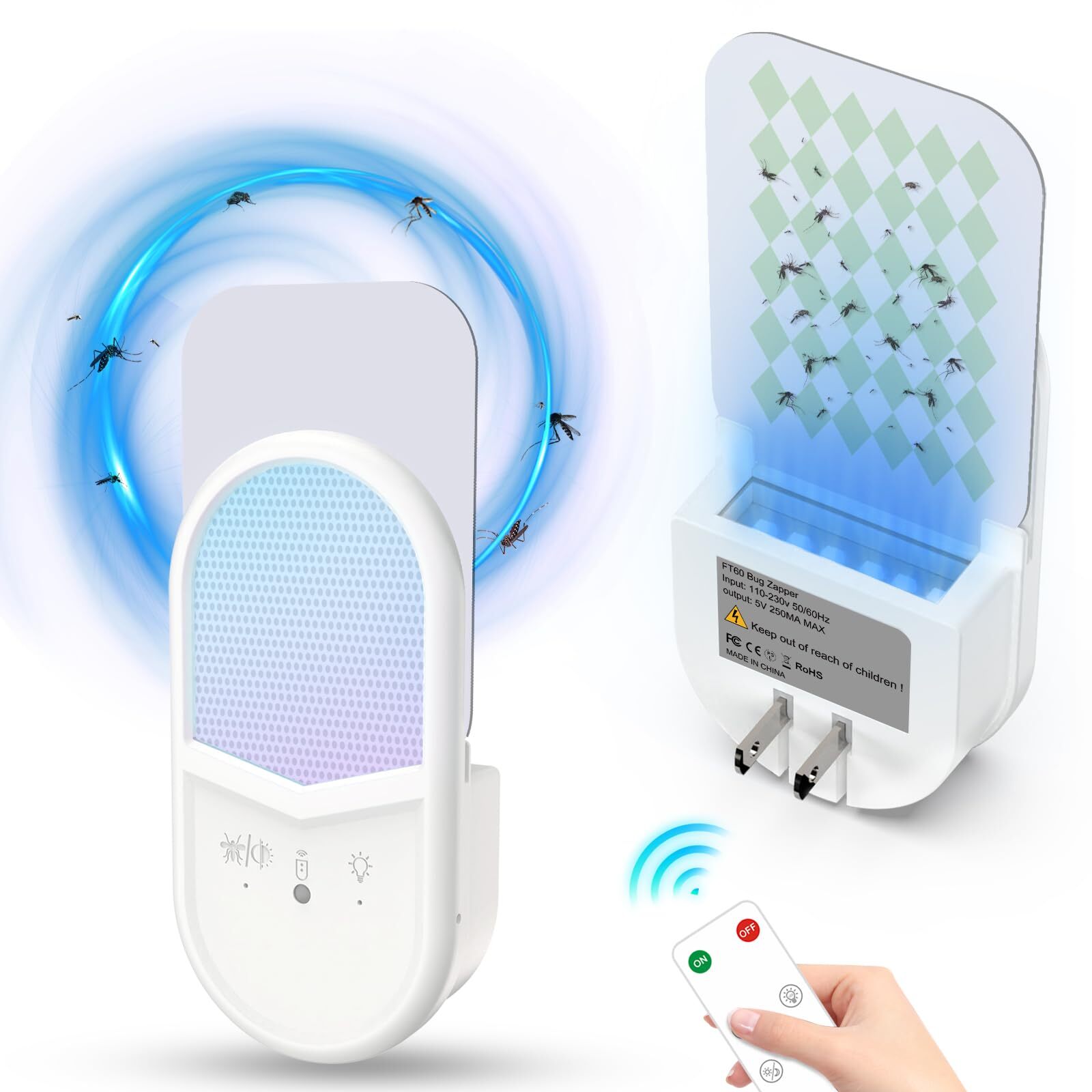 Remote Control Flying Insect Trap Fly Trapper Mosquito Killer Color ...