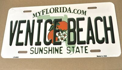 Florida Venecia Playa de Ee Uu Coche Matrícula Placa Licencia ...