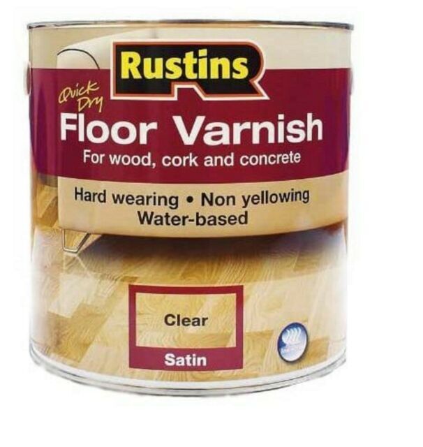 Rustins Quick Dry Floor Varnish Satin - 5 L for sale online | eBay