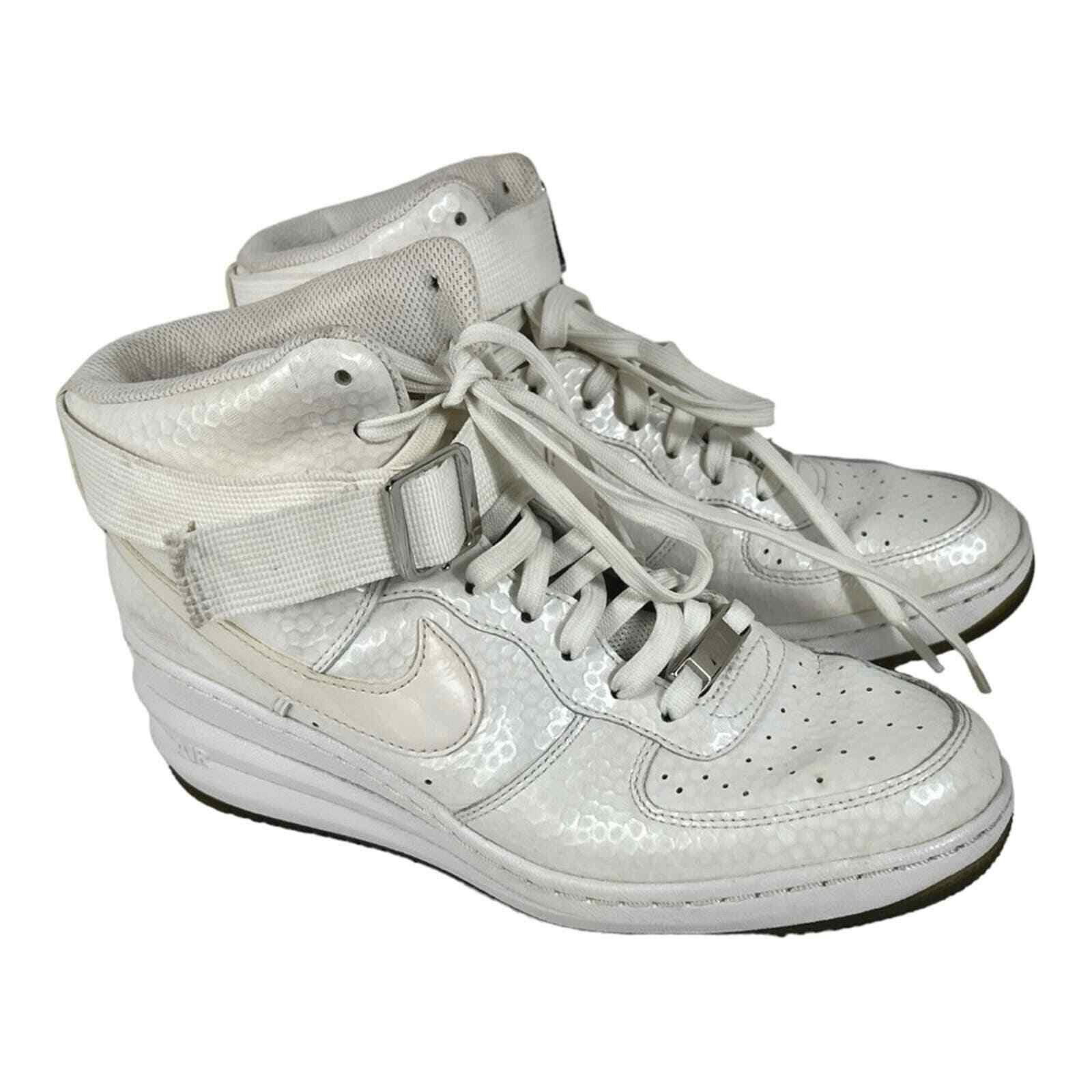Nike Women's Lunar Force 1 Sky High White Wedge High … - Gem