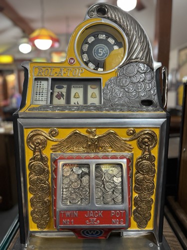 Watling Rol-A-Top Nickel Vintage Slot Machine | eBay