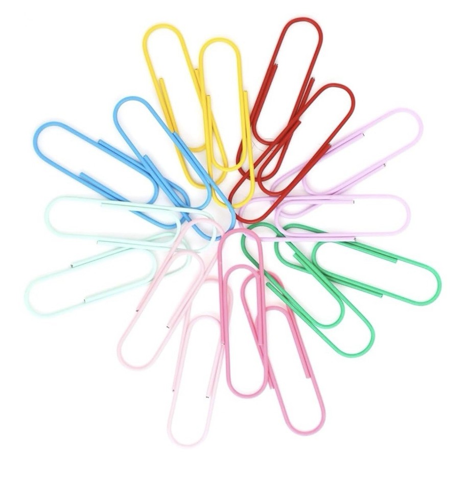 Jumbo Paper Clips / 4IN 40 Pack Multi Color Jumbo Paper Clips | eBay