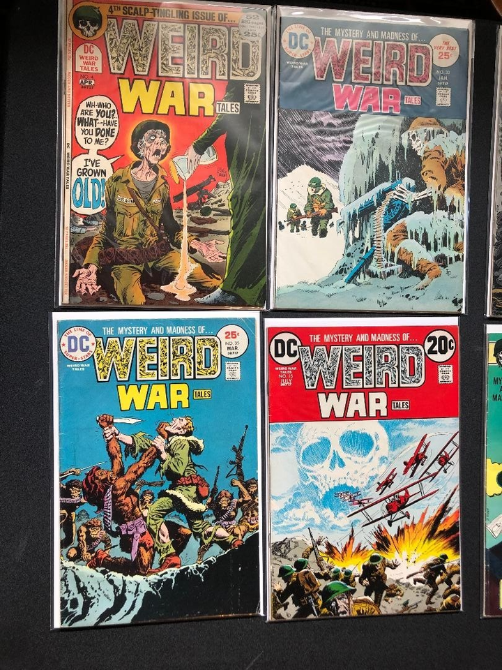 DC Weird War Tales Comic Lot of 11 Issues! Beautiful Solid Copies ...
