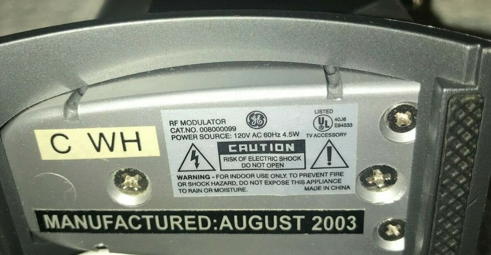 GE General Electric 008000099 RF Modulator | eBay