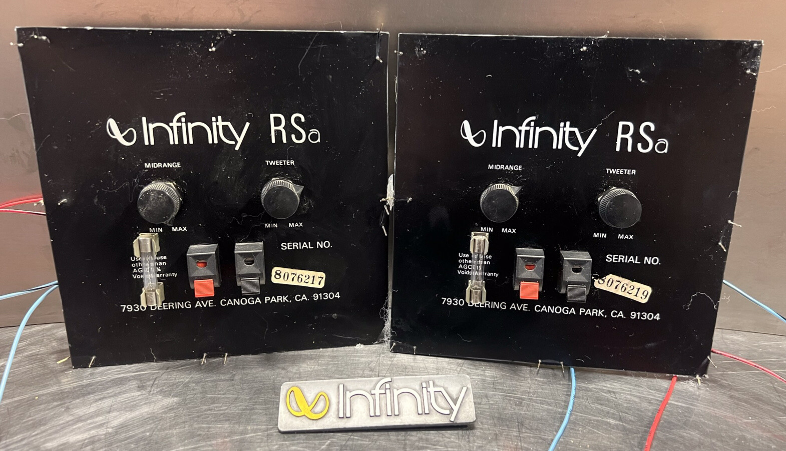 2 Infinity Crescendo RSe Speakers Crossovers Tested Excellent RS E | eBay