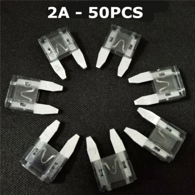 50PCS 2Amp Electronic ATM Mini Blade Fuse Auto Car Motorcycle Trucks ...