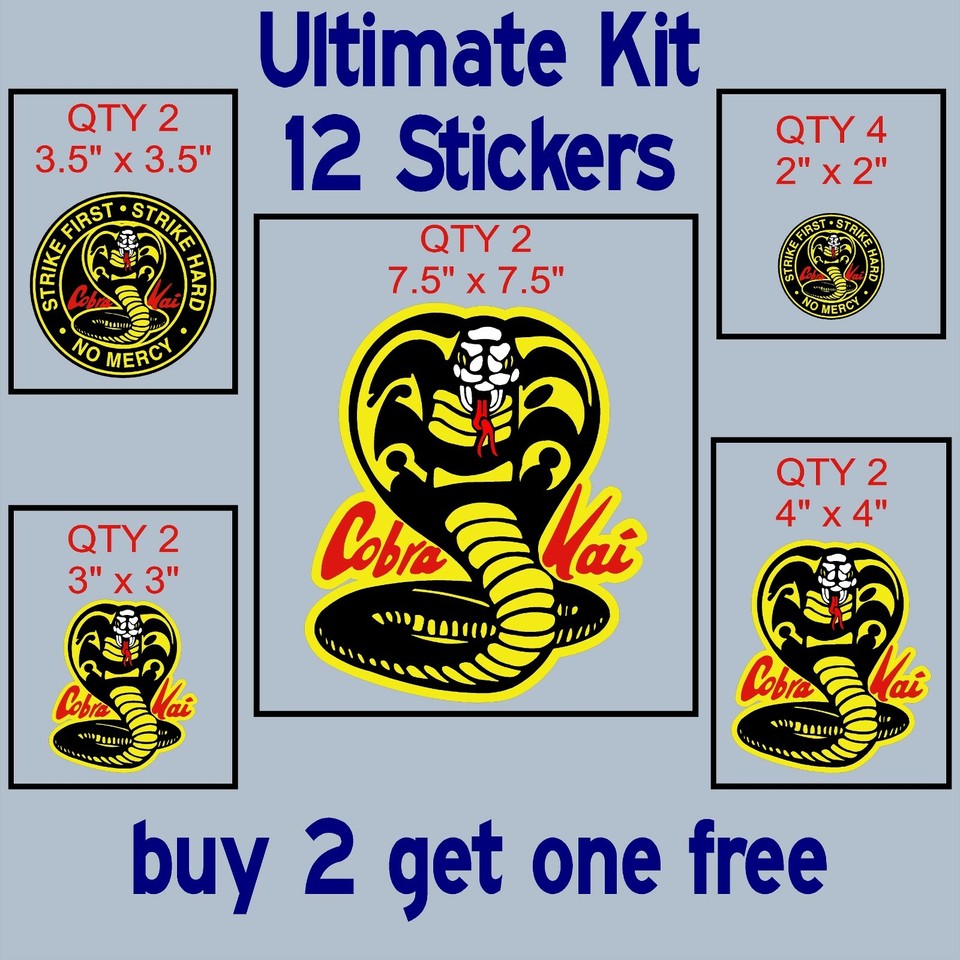 Cobra Kai Full Color bumper sticker vinyl decal Karate Kid Johnny ...