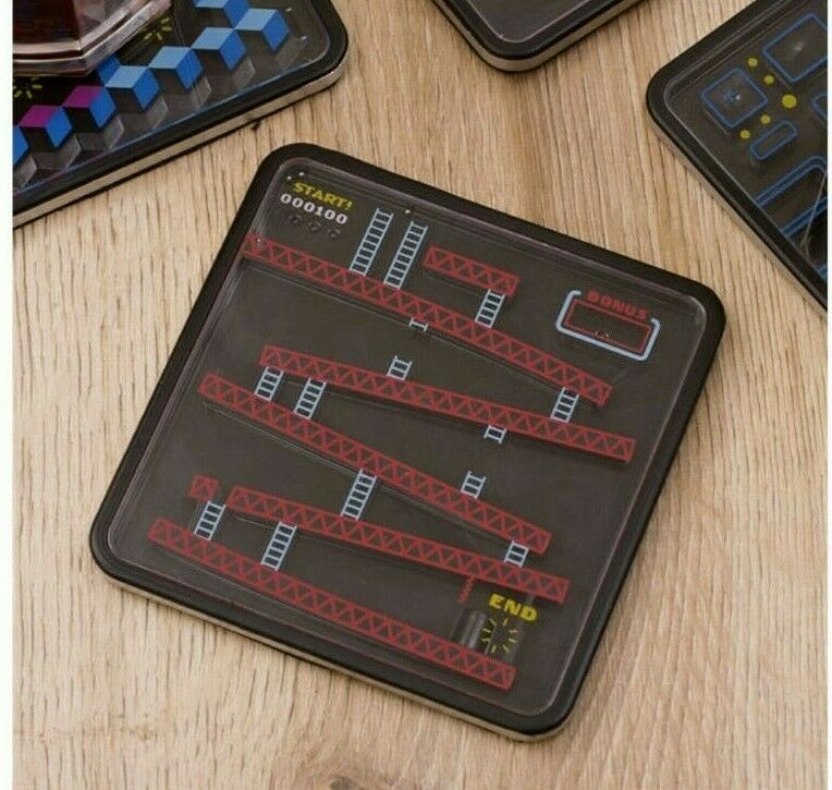 Orb 4-Piece Puzzle Drink Coasters Set with Mind Boggling Games Black | eBay