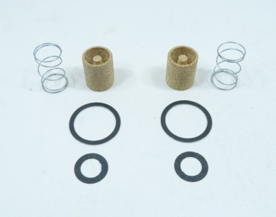 (Pair) Fuel Inlet Brass Bronze Filter Kit Springs & Seals Fits Holley ...